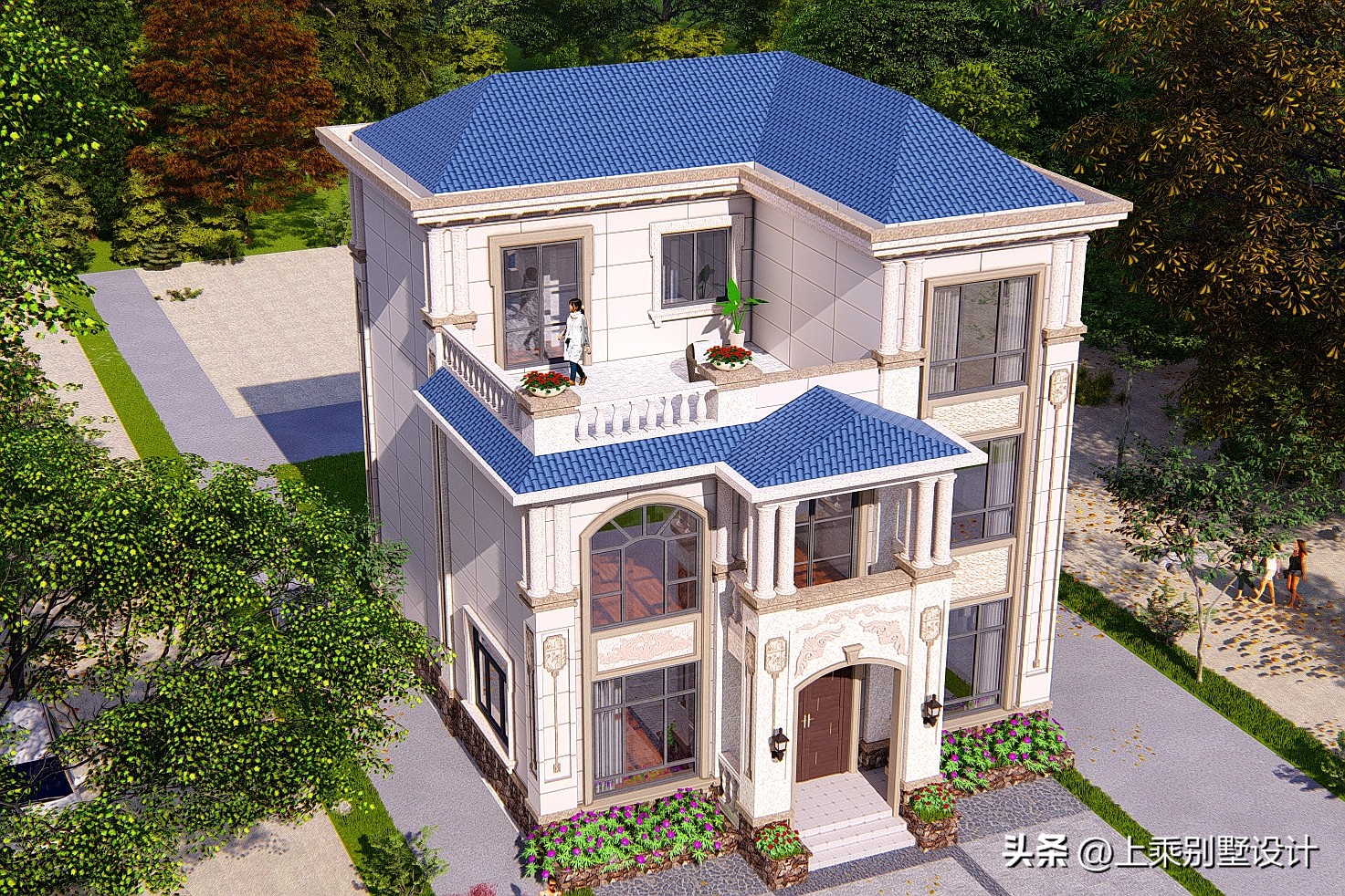 10.3*10.4, a three-storey European-style villa covering an area of 107 ...