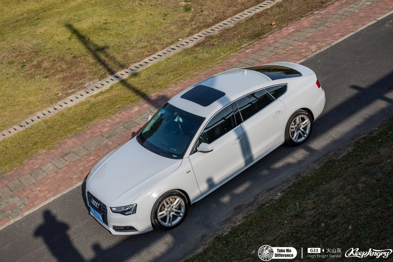 Audi A5 -TMD tide brand color change film volcanic ash - iNEWS