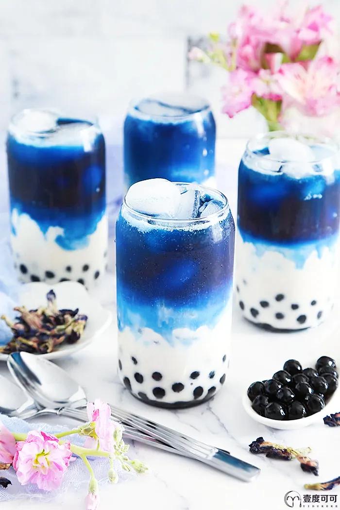 High-quality, high-value drinks--Coconut Butterfly Pea Flower Boba Tea ...