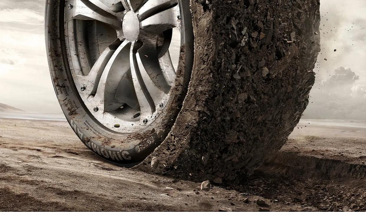 When Americans build roads, they have to pre-embed a layer of tires ...
