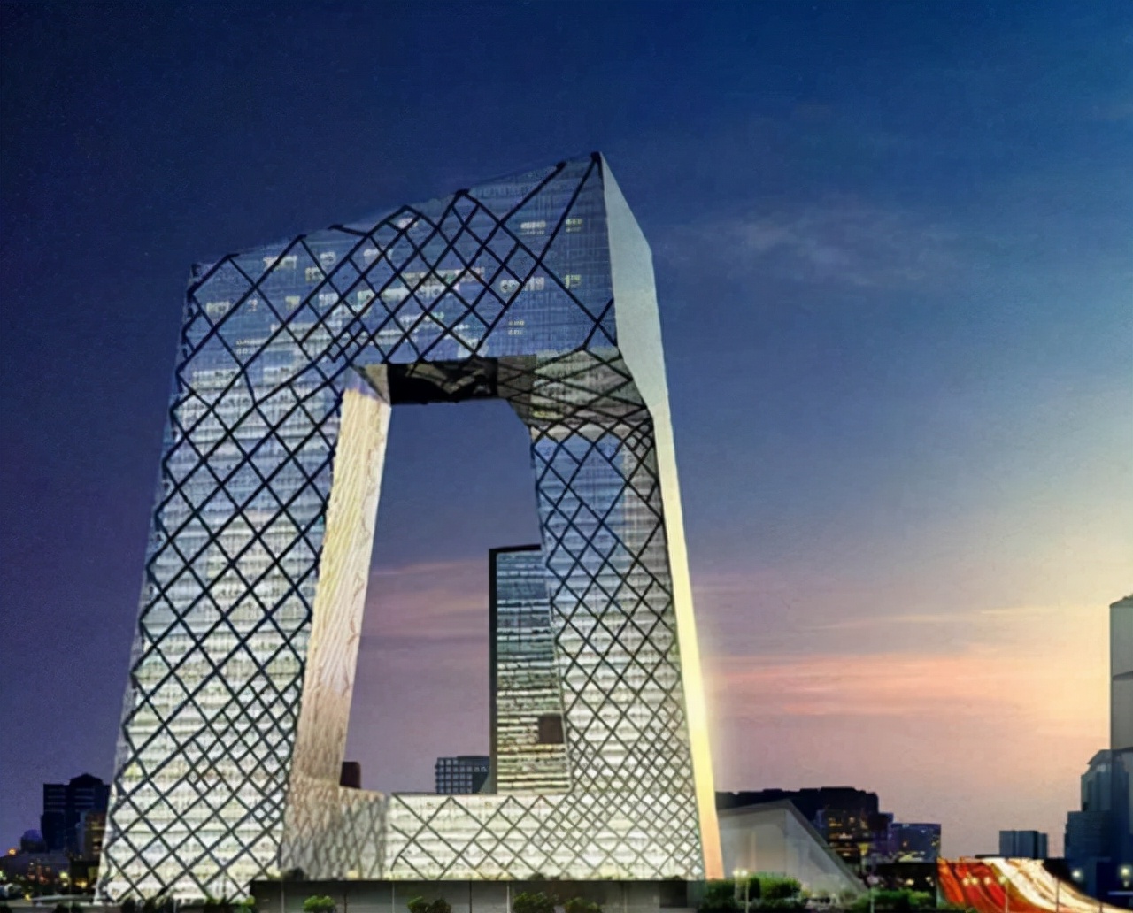 A strange building in Beijing, because of its peculiar shape, attracts ...