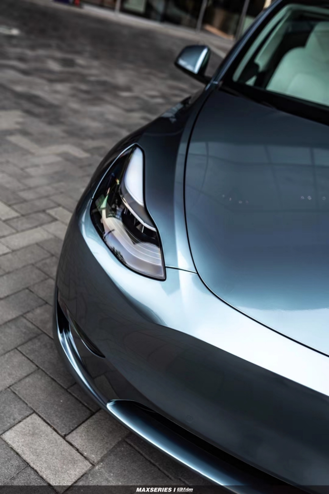 Tesla ModelY-LBFILM color changing film liquid metal Somato blue, a ...