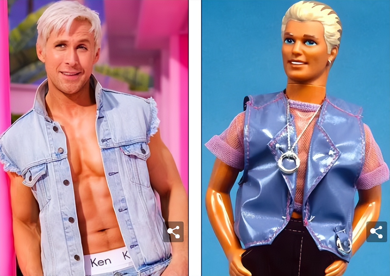 The 41-year-old "Commander" became a real male Barbie, with white hair ...