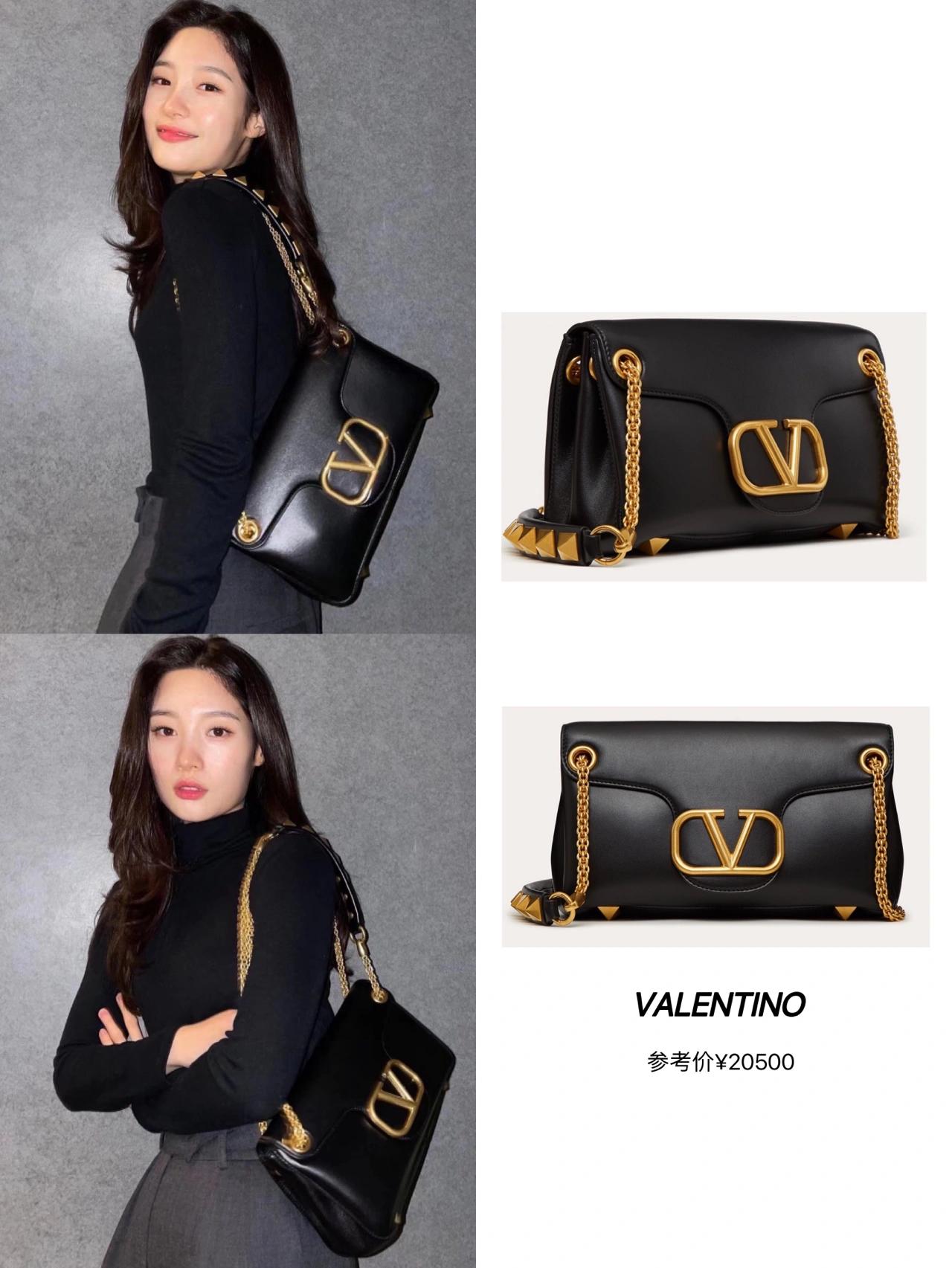 The bag of Bai Baihe Zheng Caiyan with the same style as the star is so ...