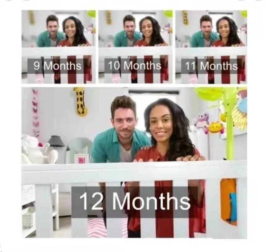 0-12 months baby's vision training: the black and white card is used ...