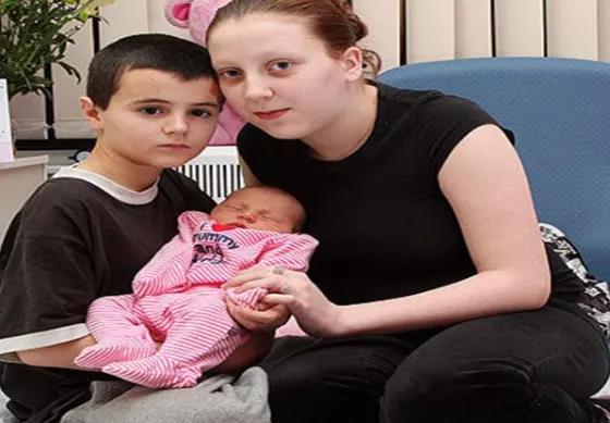 The little British boy became a "father" at the age of 13. 12 years ...