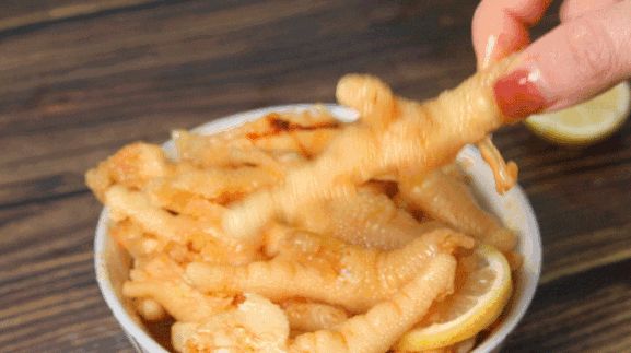 Delicious, easy to make, low-fat, hot and sour lemon chicken feet, save ...