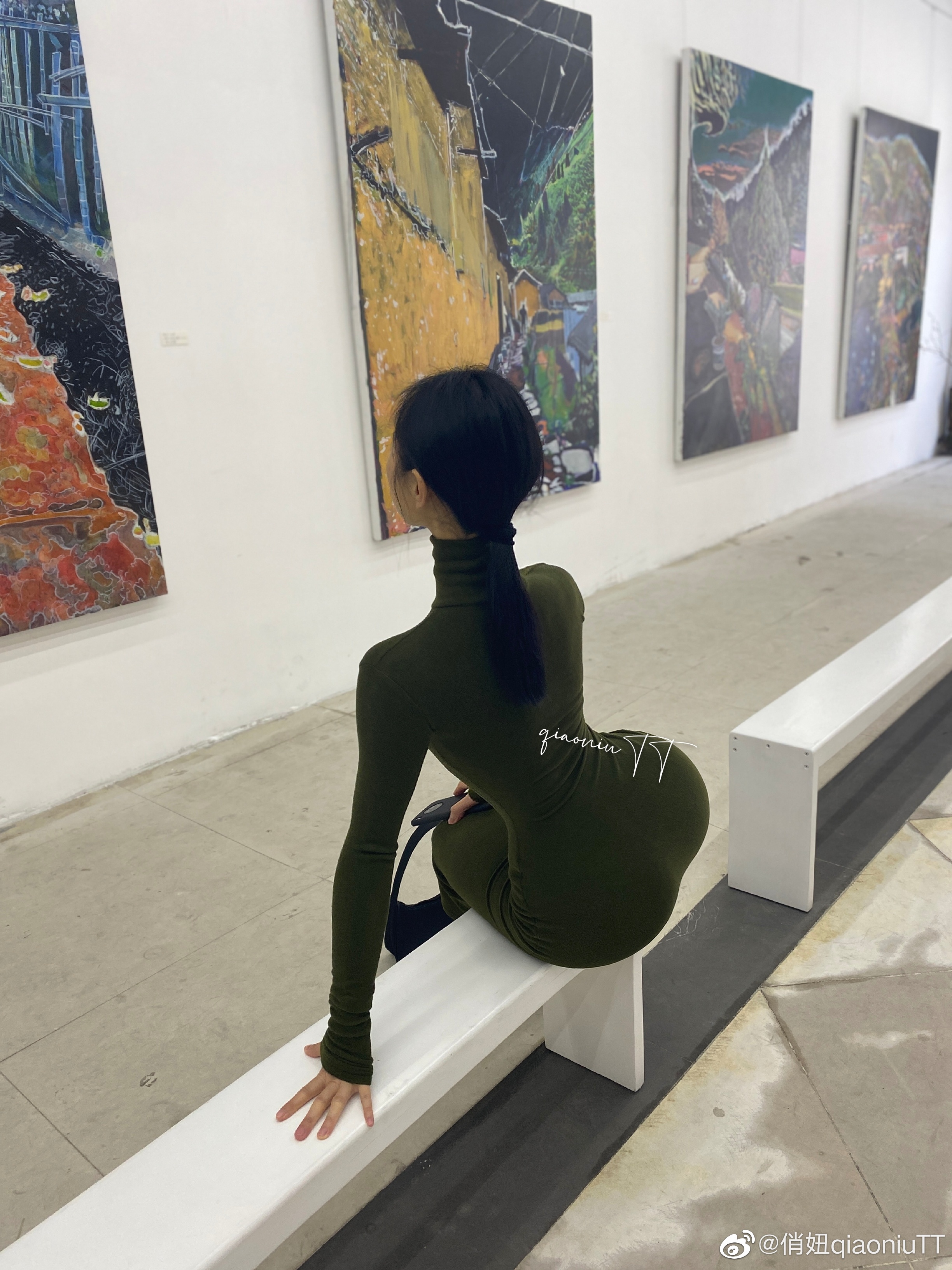 Net red surging Weibo net red pretty girl qiaoniuTT loves fitness, it ...