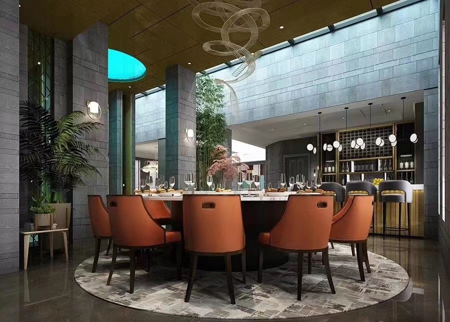 (2) Chinese restaurant background wall - volcanic rock - iNEWS