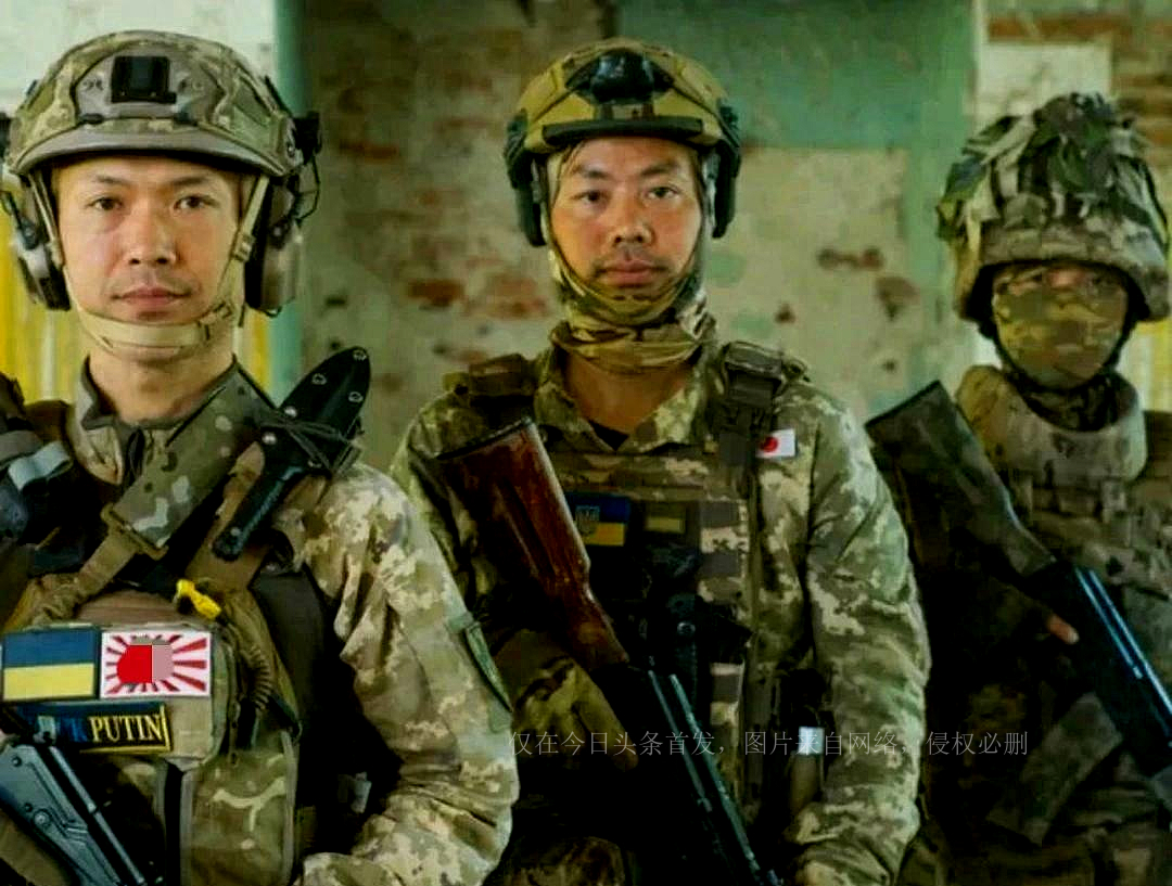 Japanese mercenaries appeared in Ukraine, carrying the rising sun flag ...