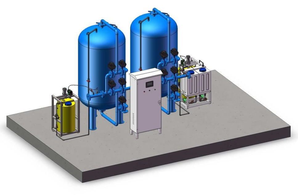 The working principle of the integrated water purification equipment ...