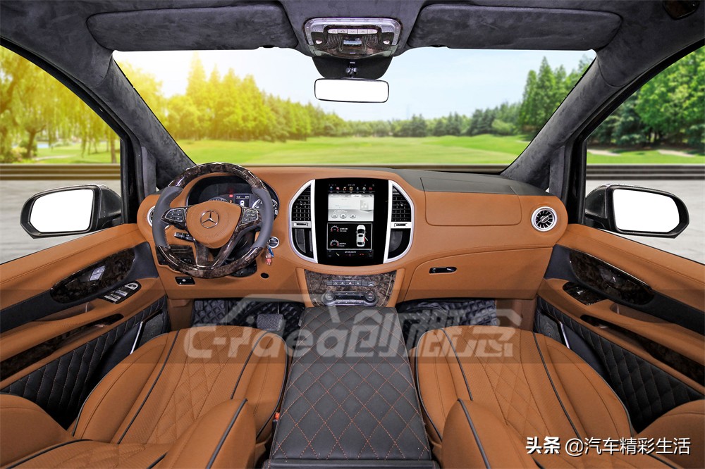 Mercedes-Benz Vito MPV two-color interior modification, high-end design ...
