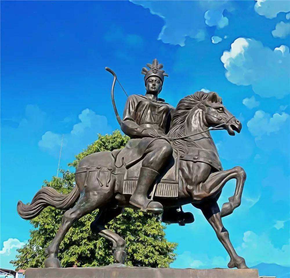 She is the first female hero in China, and many people build temples to ...