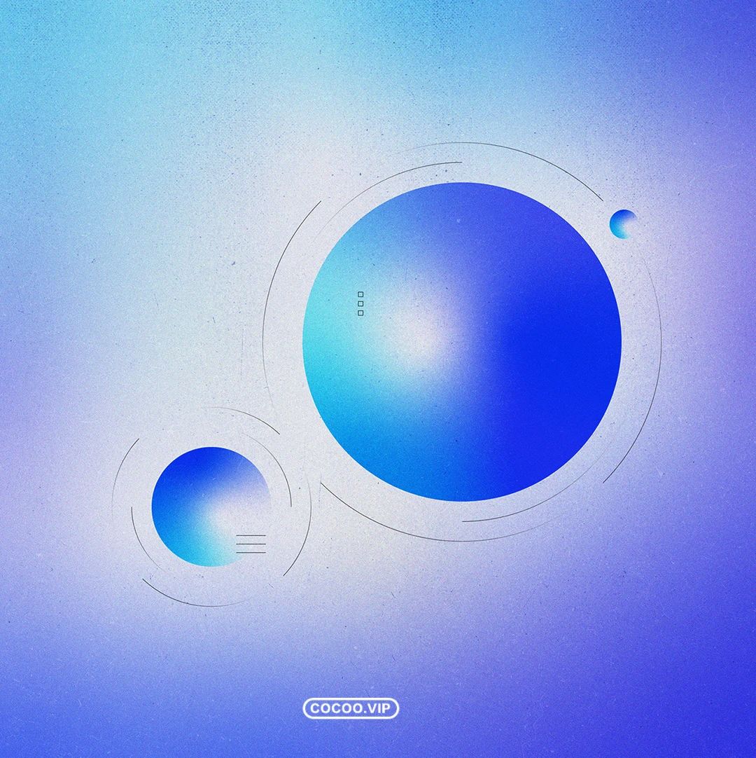 gradient particle illustration - iMedia