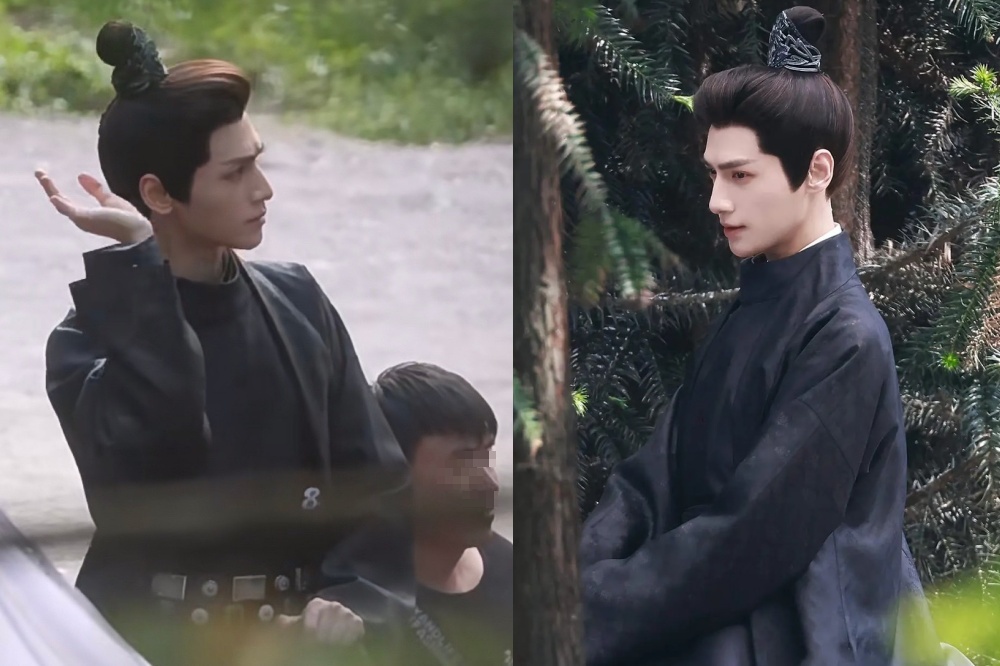 The set photos of "Yan Xin Ji" were exposed, and Luo Yunxi was the ...