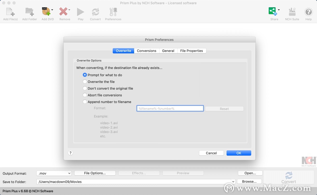 NCH Prism Plus for mac (video format converter) v10.09 Chinese version ...