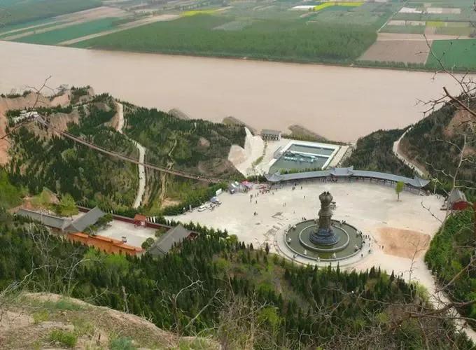 Shanxi Ruicheng Yellow River Dayu Ferry, Dayu's water control is moving ...