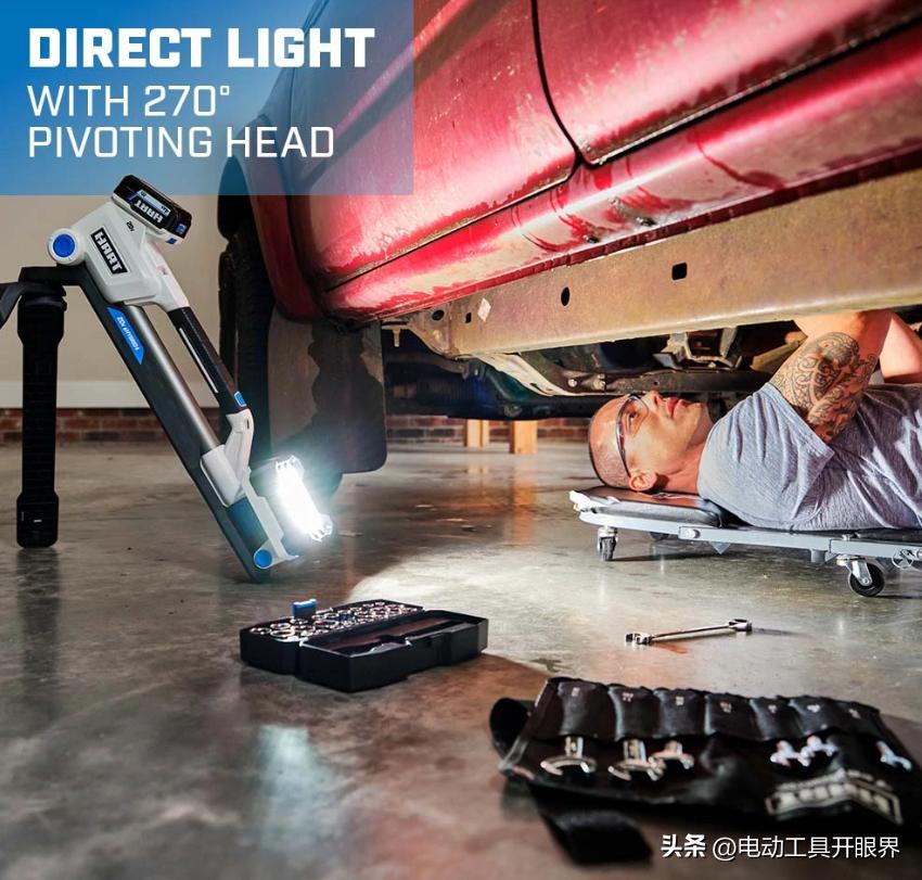 Hart (HART) listed 20V vertical work lights - iMedia