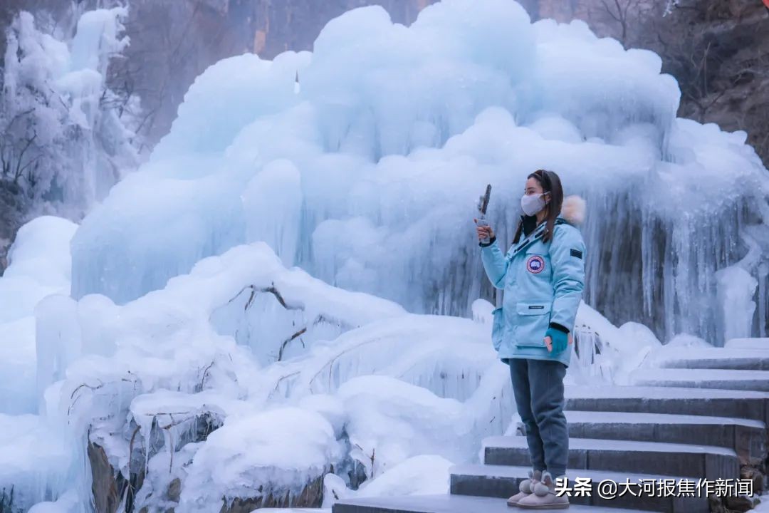 Continued snowfall presents a feast of ice and snow, Yuntai Mountain ...