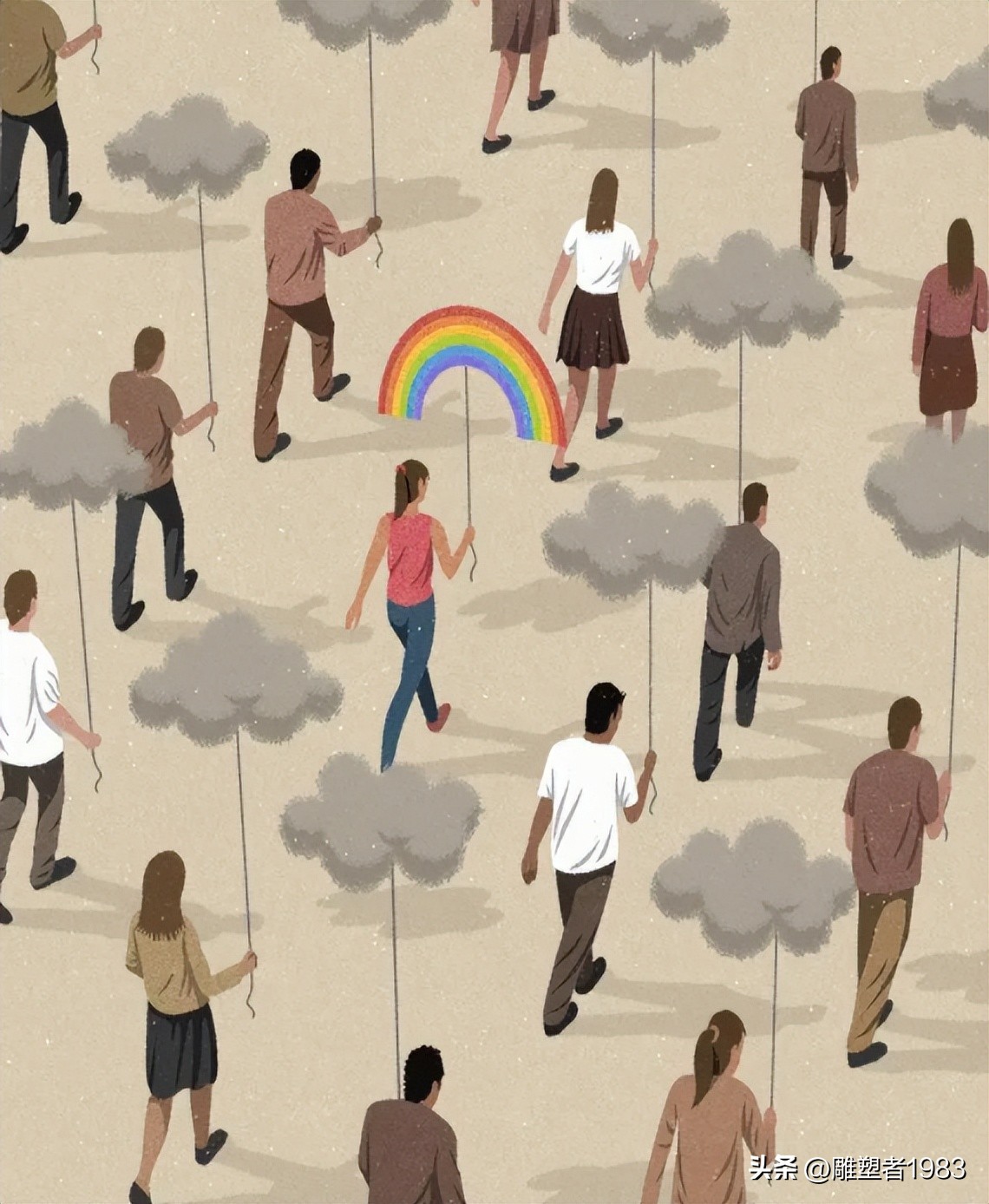 15 illustrations full of irony, I suddenly understand a lot of truth ...