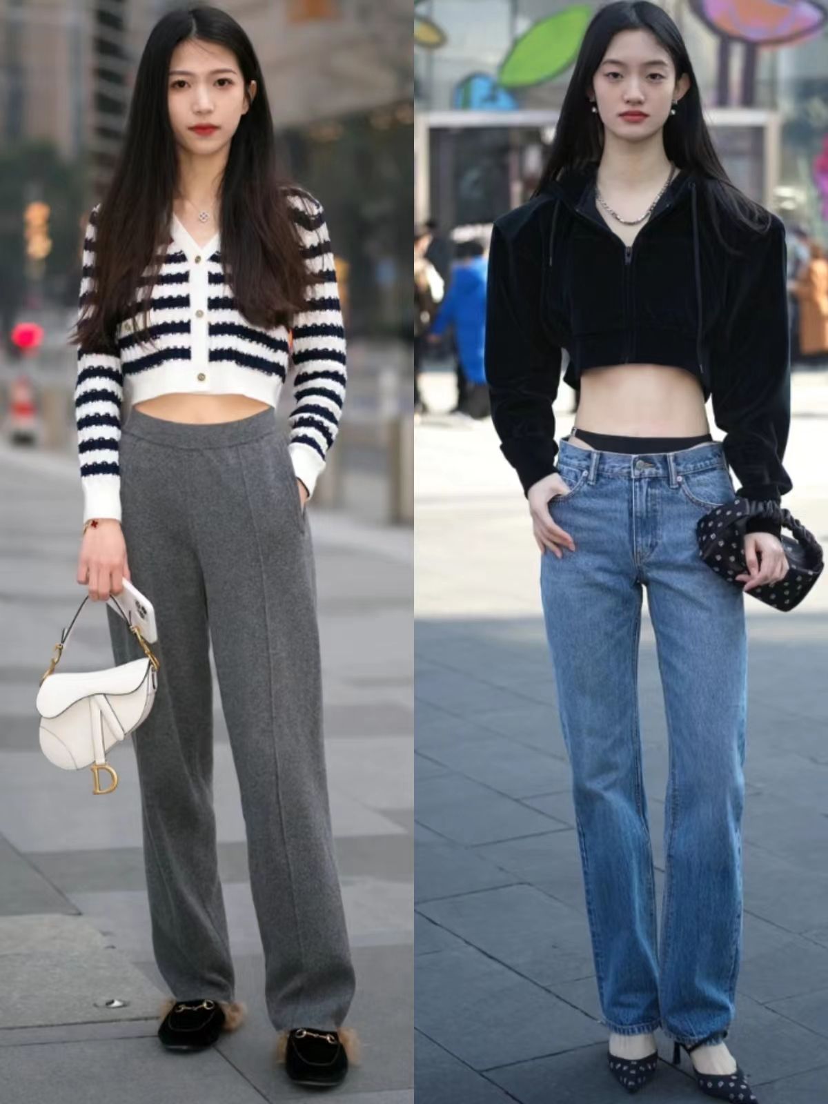 Spring outfits in different cities, Shanghai, Hangzhou and Chengdu ...
