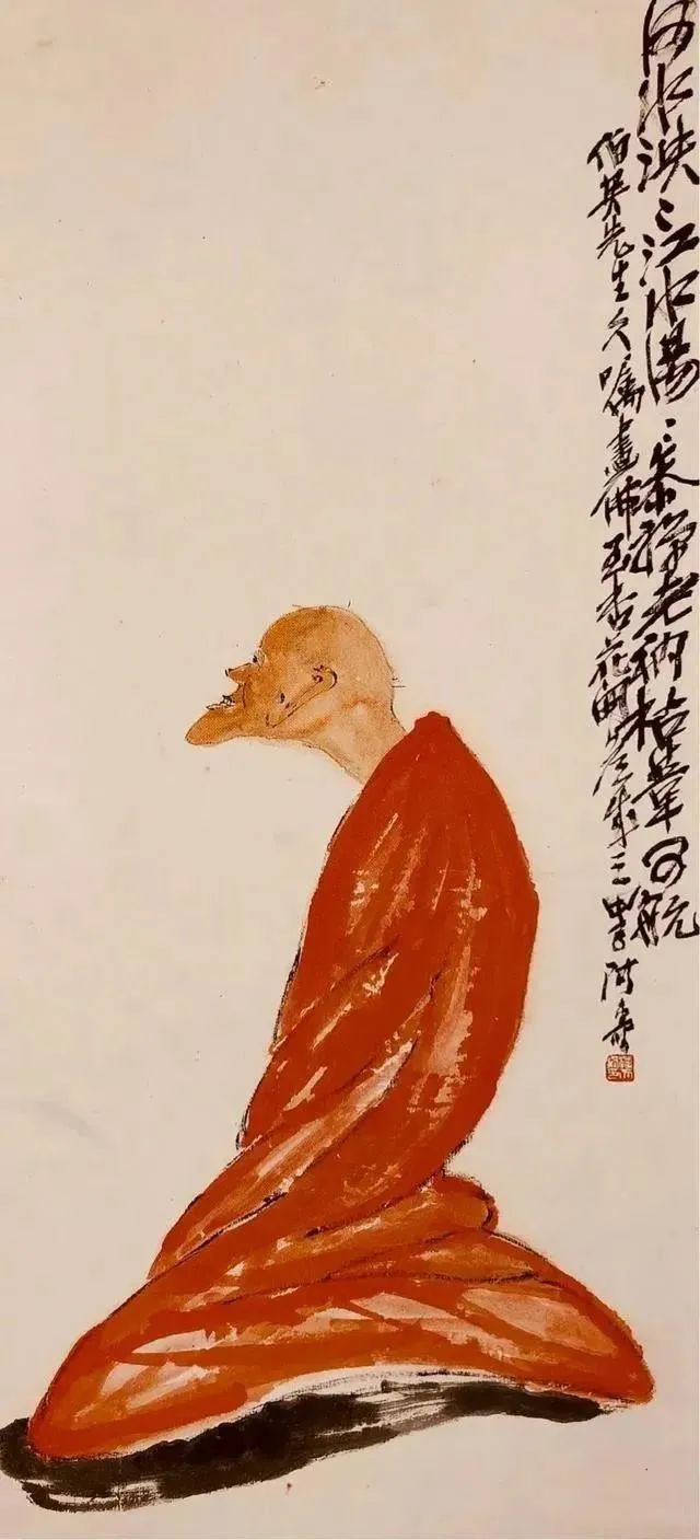 Pan Tianshou painting Buddha, full of Zen - iNEWS