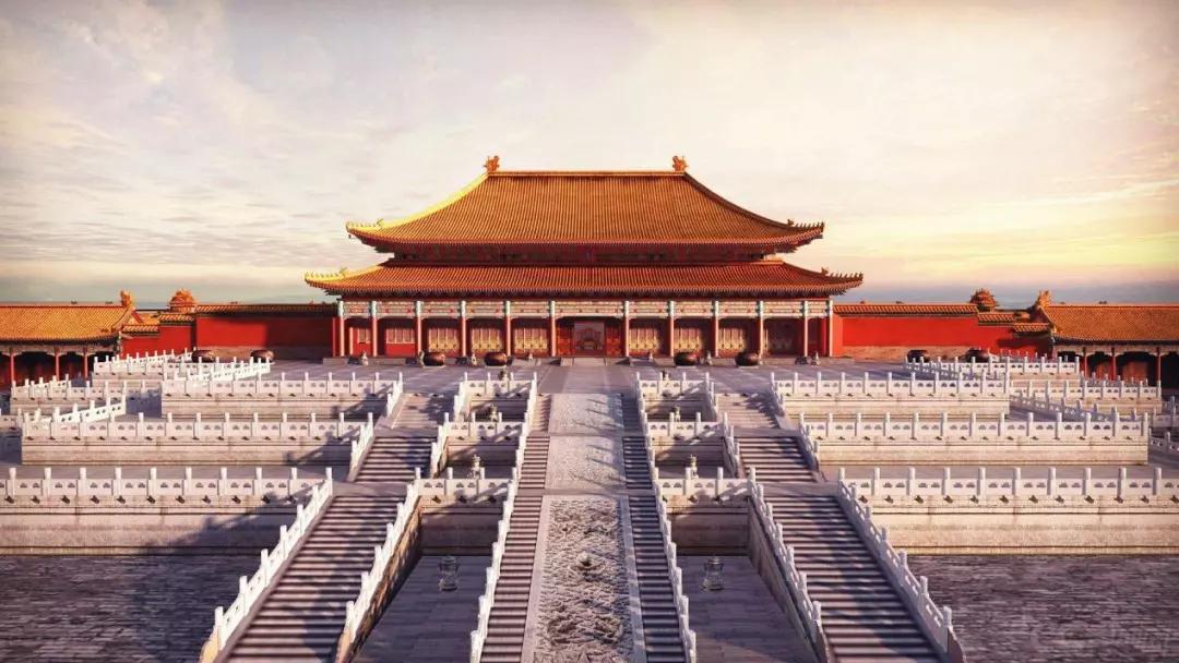 The Forbidden City with red walls and yellow tiles belongs to the ...