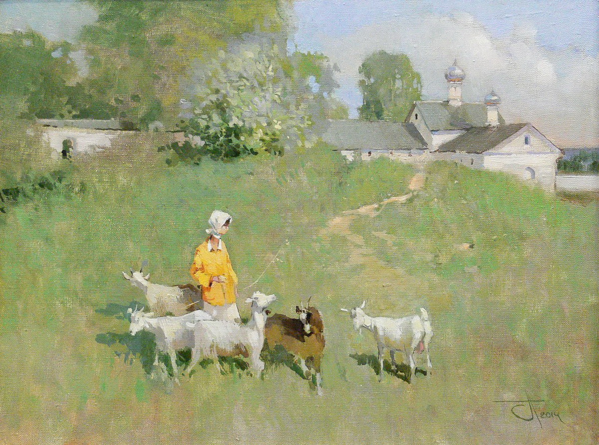 Russian landscape oil painting artist Alexander Ivanovich Savin - iNEWS