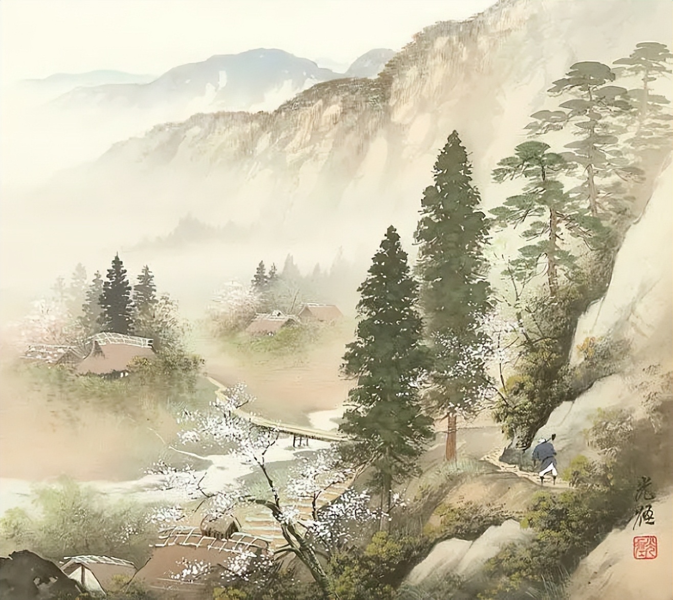 An unpopular poem by Wang Anshi, the whole poem is easy and profound ...