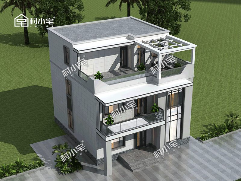 A modern villa with an area of 119 square meters!young love - iNEWS