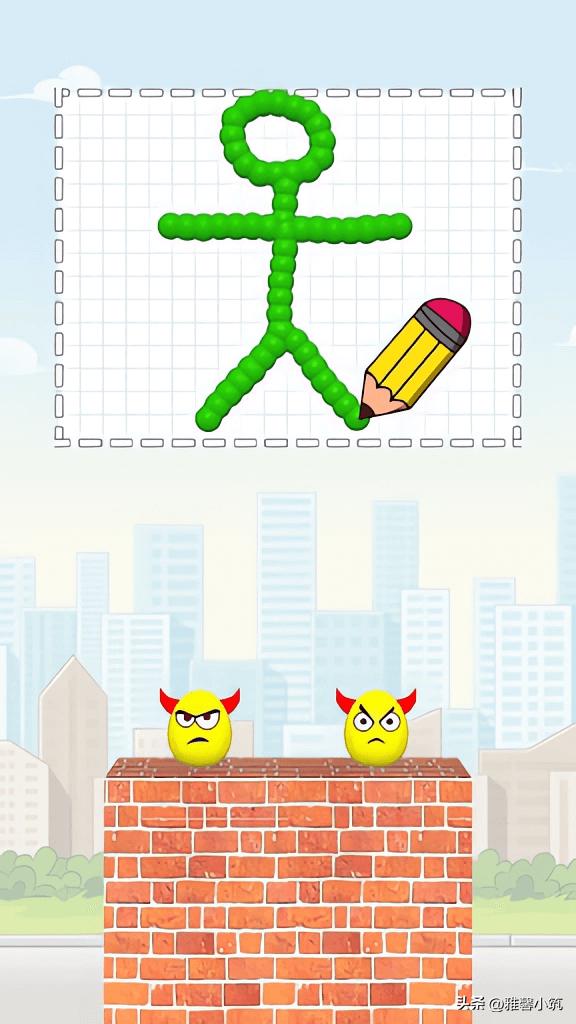 Draw a weapon and smash eggs to pass the level? Drawing puzzle mobile ...