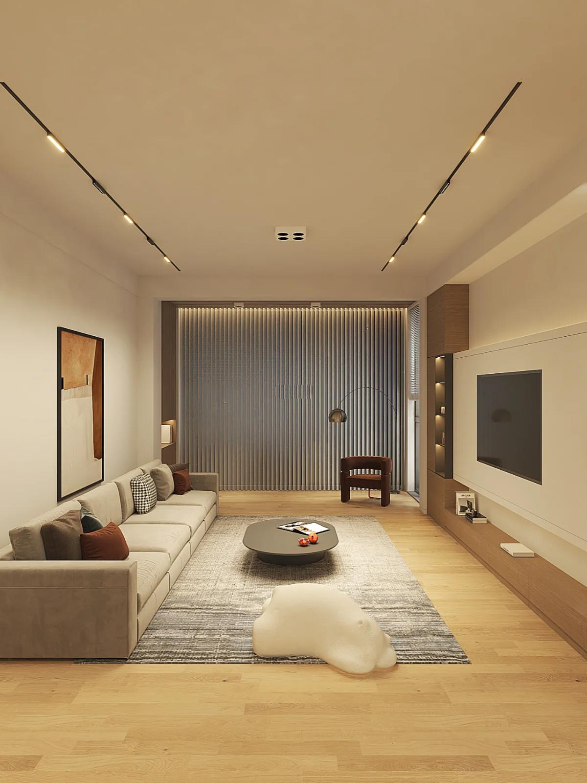Small apartment, universal lighting method without ceiling - iNEWS