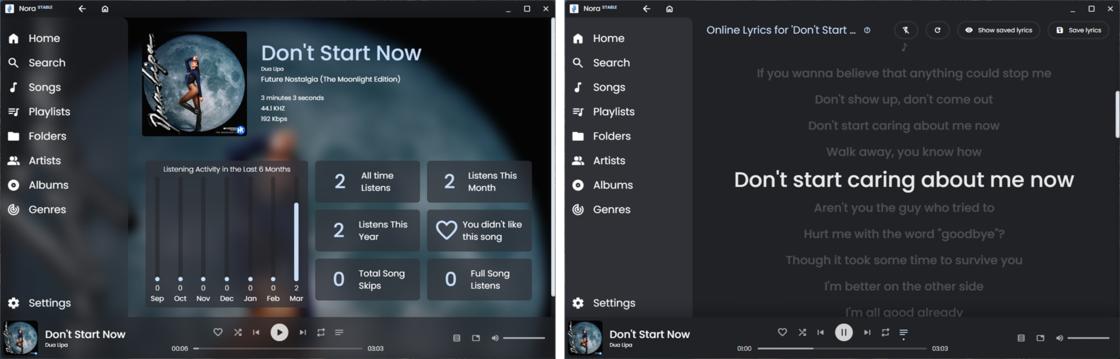 Nora: Material You Music Player for Windows - iMedia