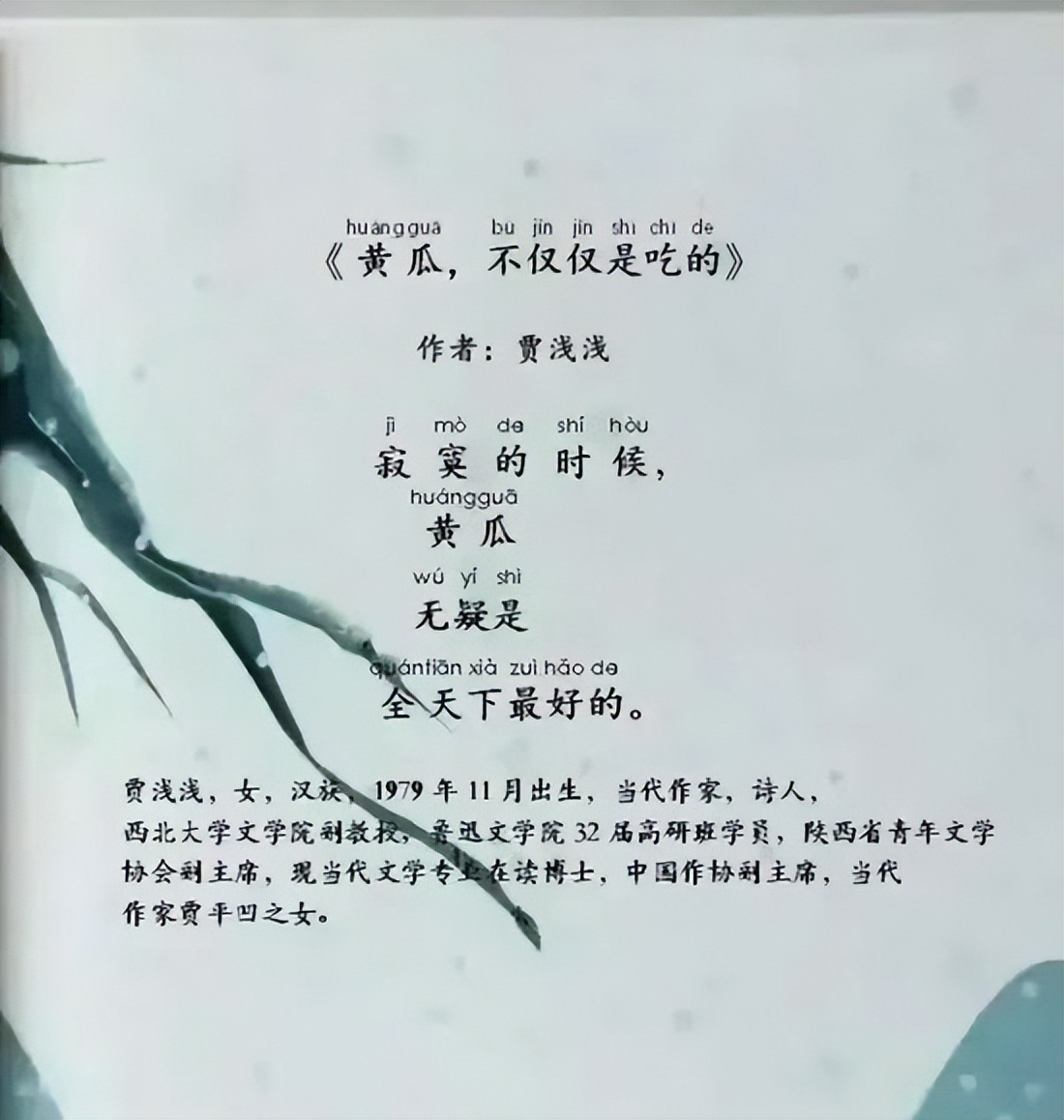 Jia Qianqian refutes the rumor that "Cucumber Poem" was not written by ...