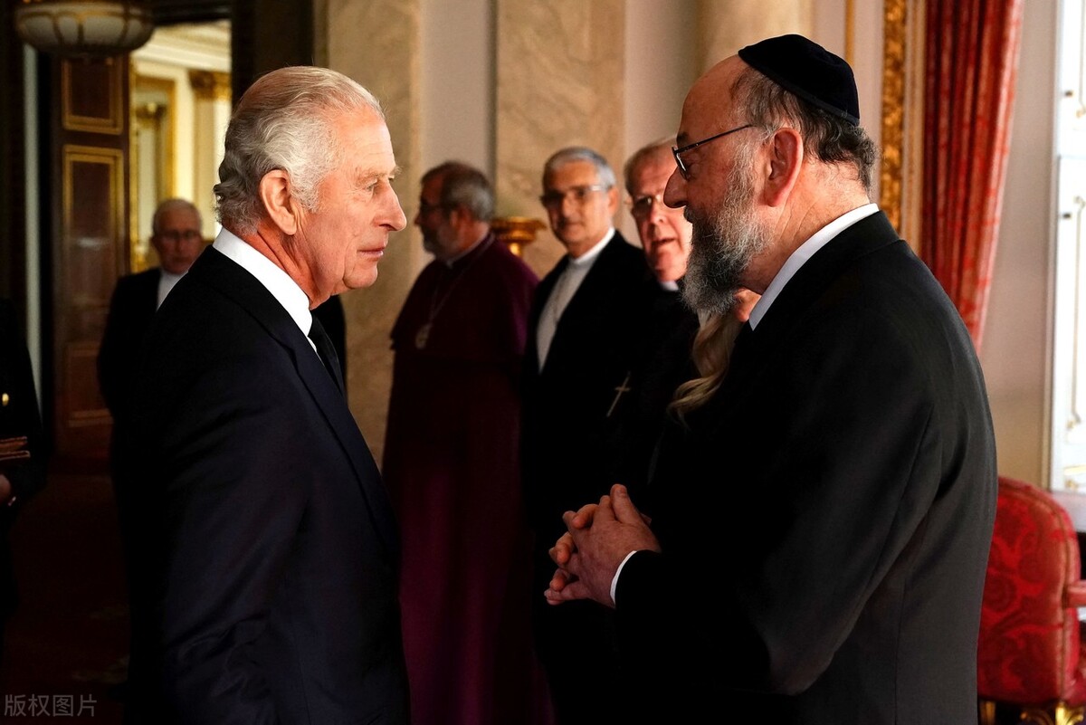 King Charles III receives dignitaries and religious leaders at ...