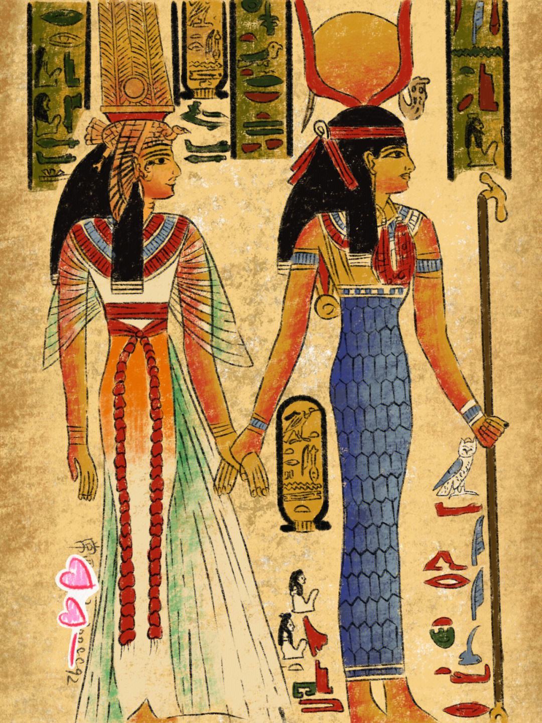What are the characteristics and development of ancient Egyptian ...