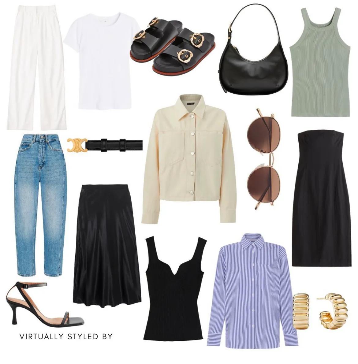 9 items can be used to create 8 outfits. It is very simple to wear more ...