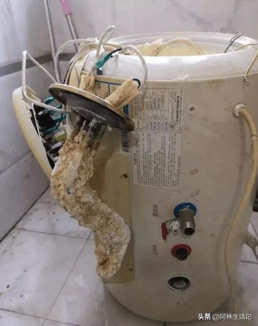 The hot water from the electric water heater is yellow, what is the ...