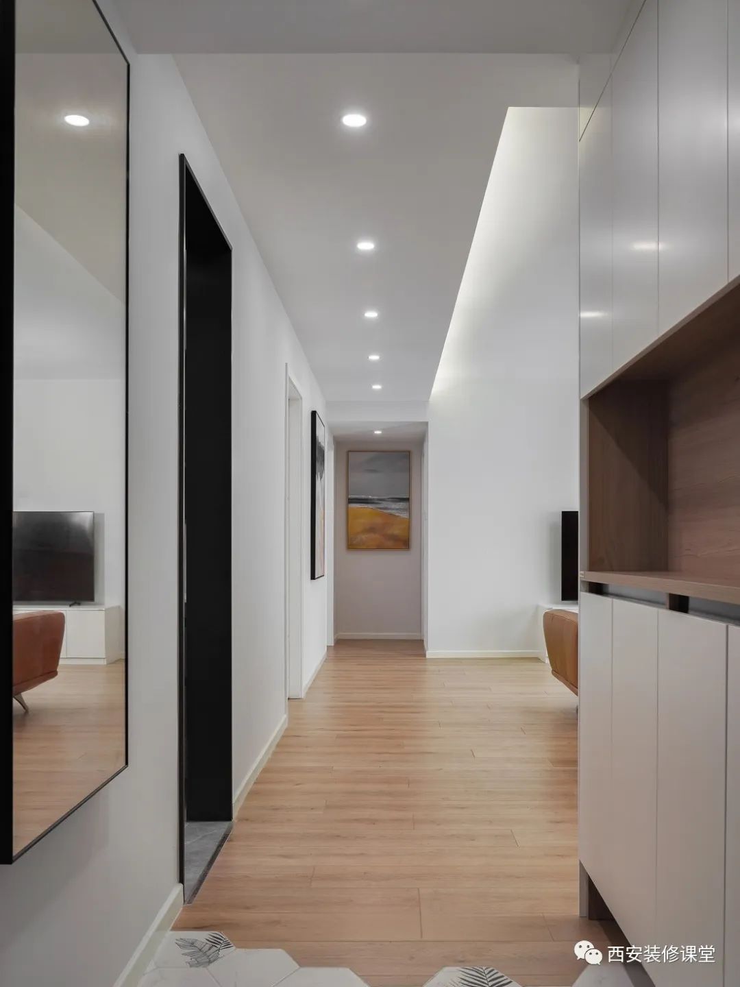 115㎡ three-bedroom horizontal hall, simple and comfortable decoration ...