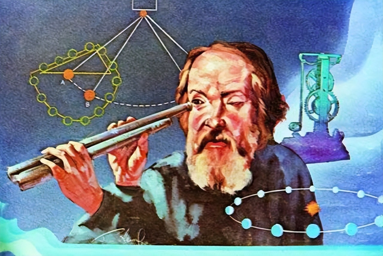 Dutch astronomer Galileo Galilei observed and proposed a model of the ...