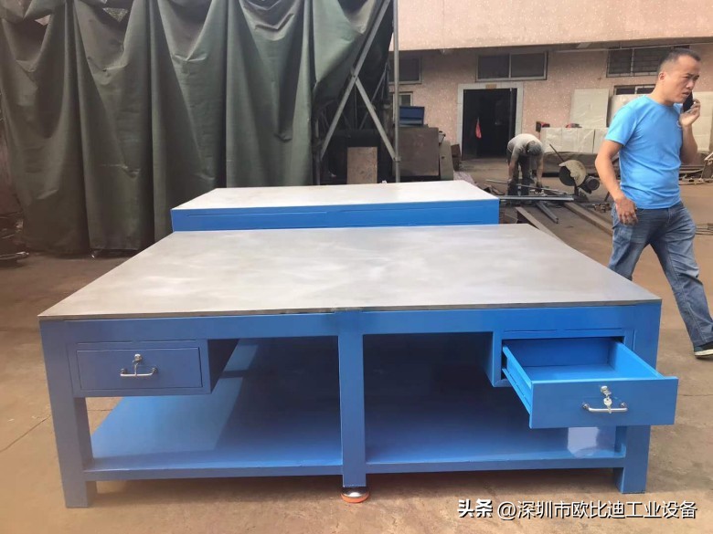 Steel plate desktop fitter table heavy-duty mold fitter assembly and ...