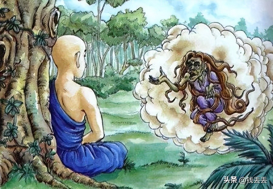 The story of the hungry ghost who can threaten the Arhat and alarm the ...