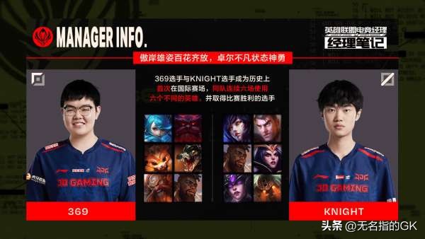 369 and knight used six different heroes in six consecutive games and all won - iNEWS