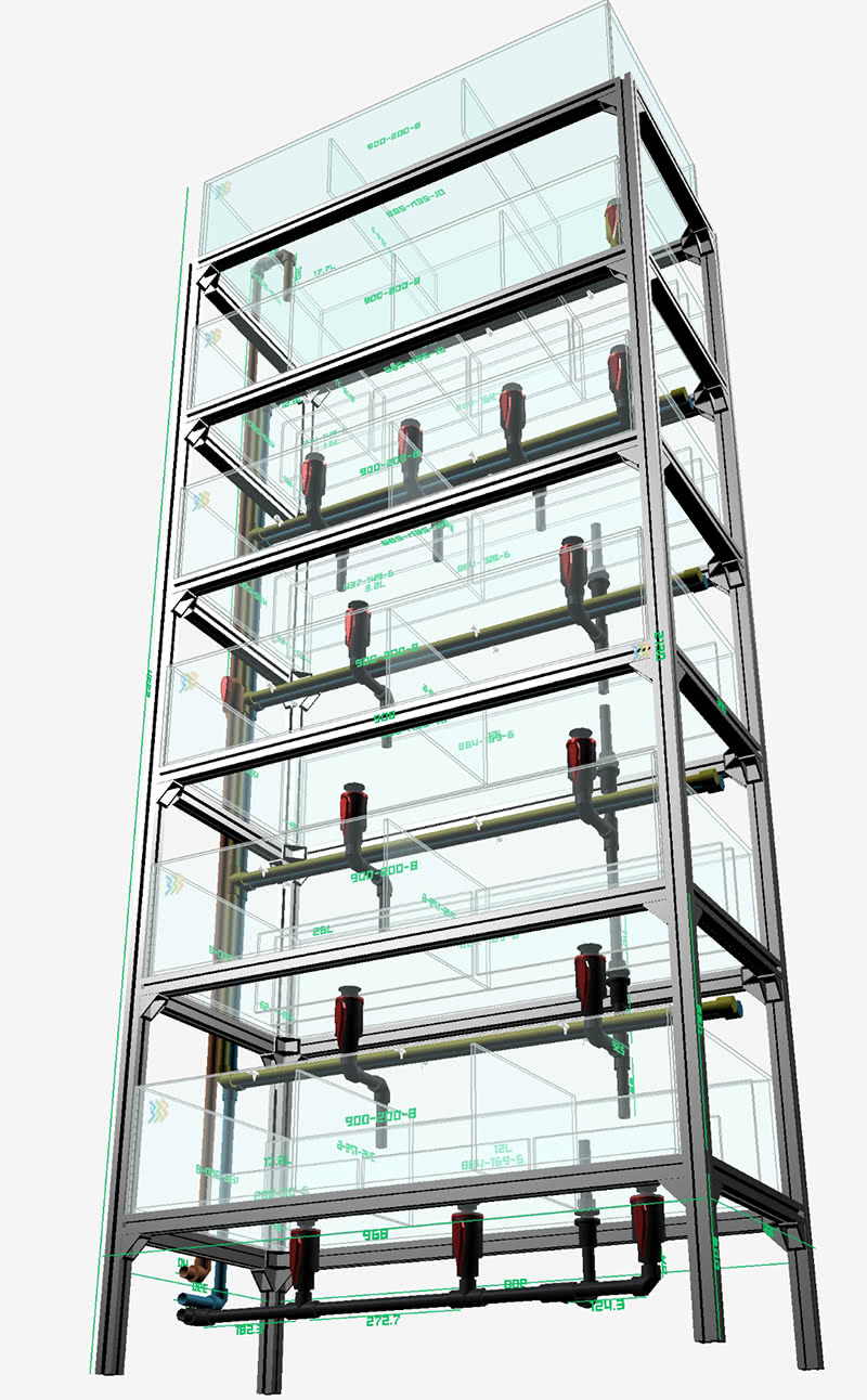 System tank/group tank design display (small fish farming) - iNEWS