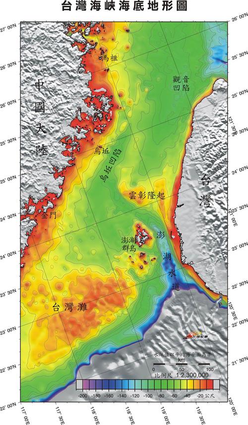 Length, width, height, and depth data of the Taiwan Strait - iMedia