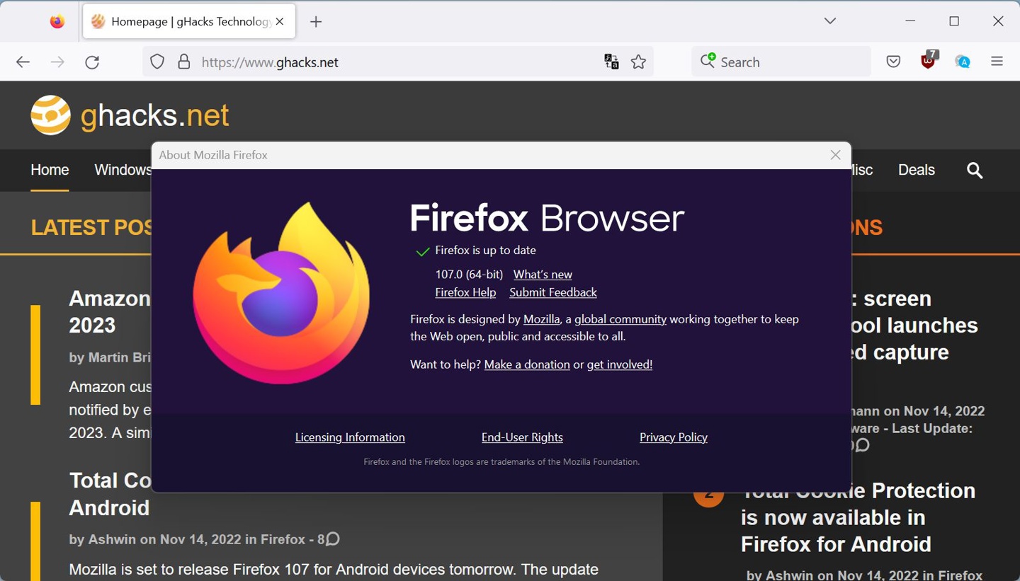 Firefox browser Firefox 107 stable release: enhanced security, improved performance - iNEWS