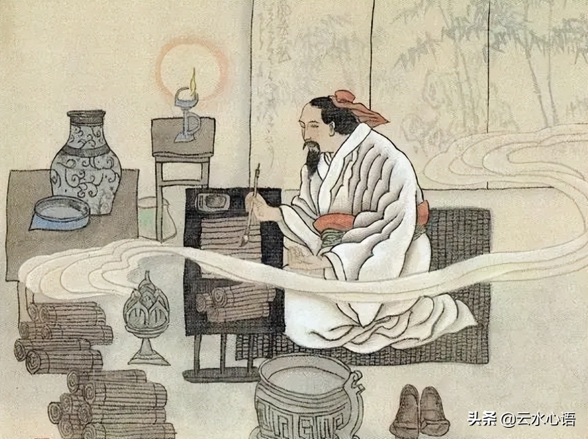 A masterpiece by Zuo Si, the beginning adopts the Bixing technique, and ...