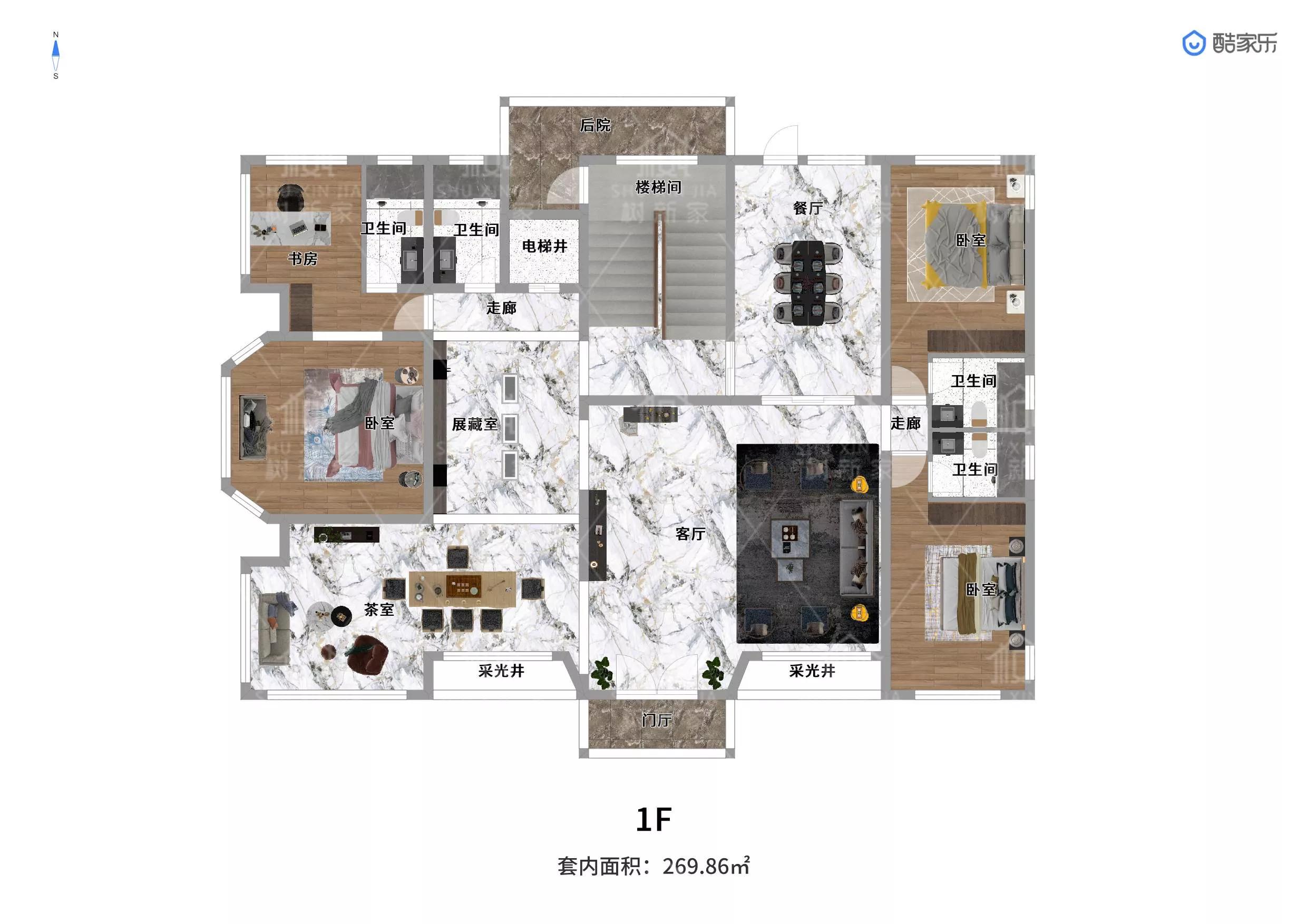 Three-story Chinese-style homestay villa with complete functions - iNEWS