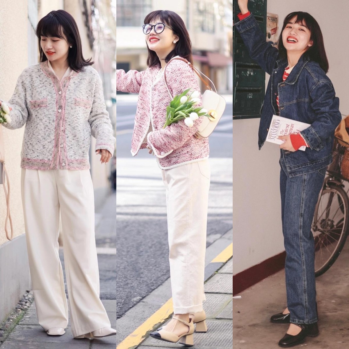 How to wear a little man in autumn?Learn how this 155cm fashion blogger ...