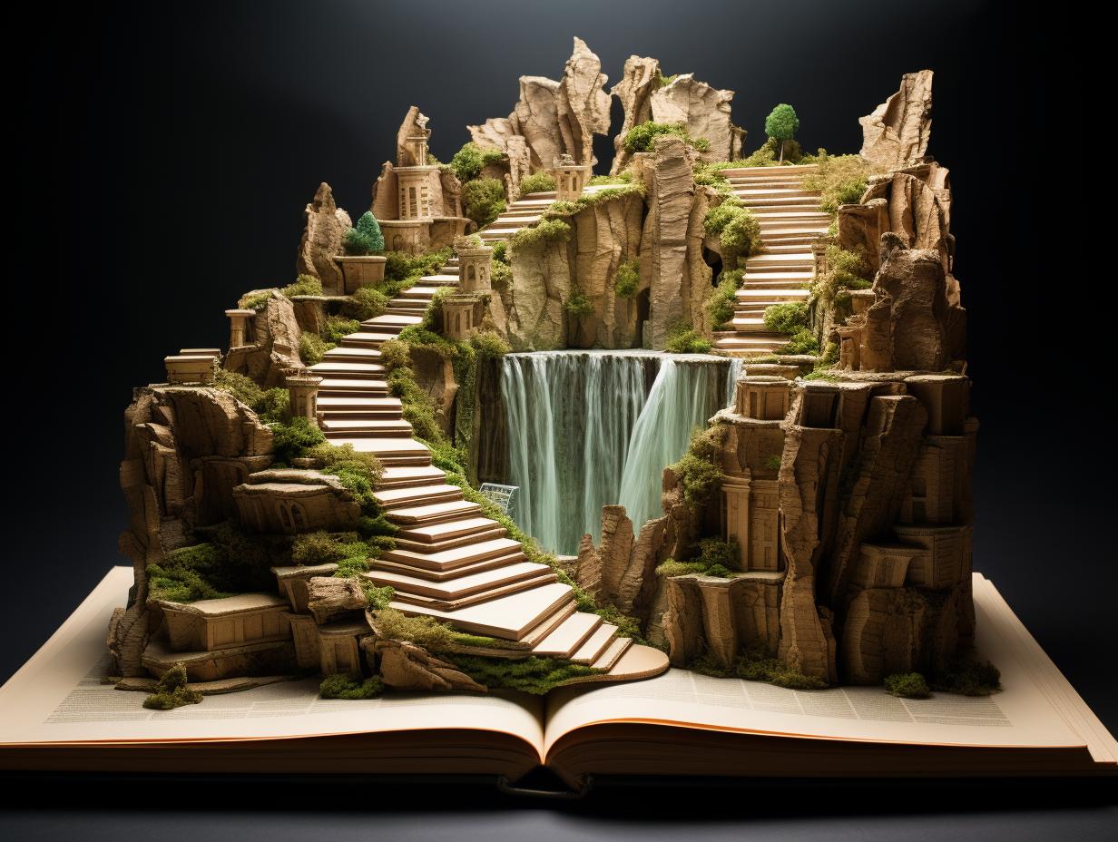 Mysterious Paper Sculptures: A Journey Through the Staircase - iNEWS